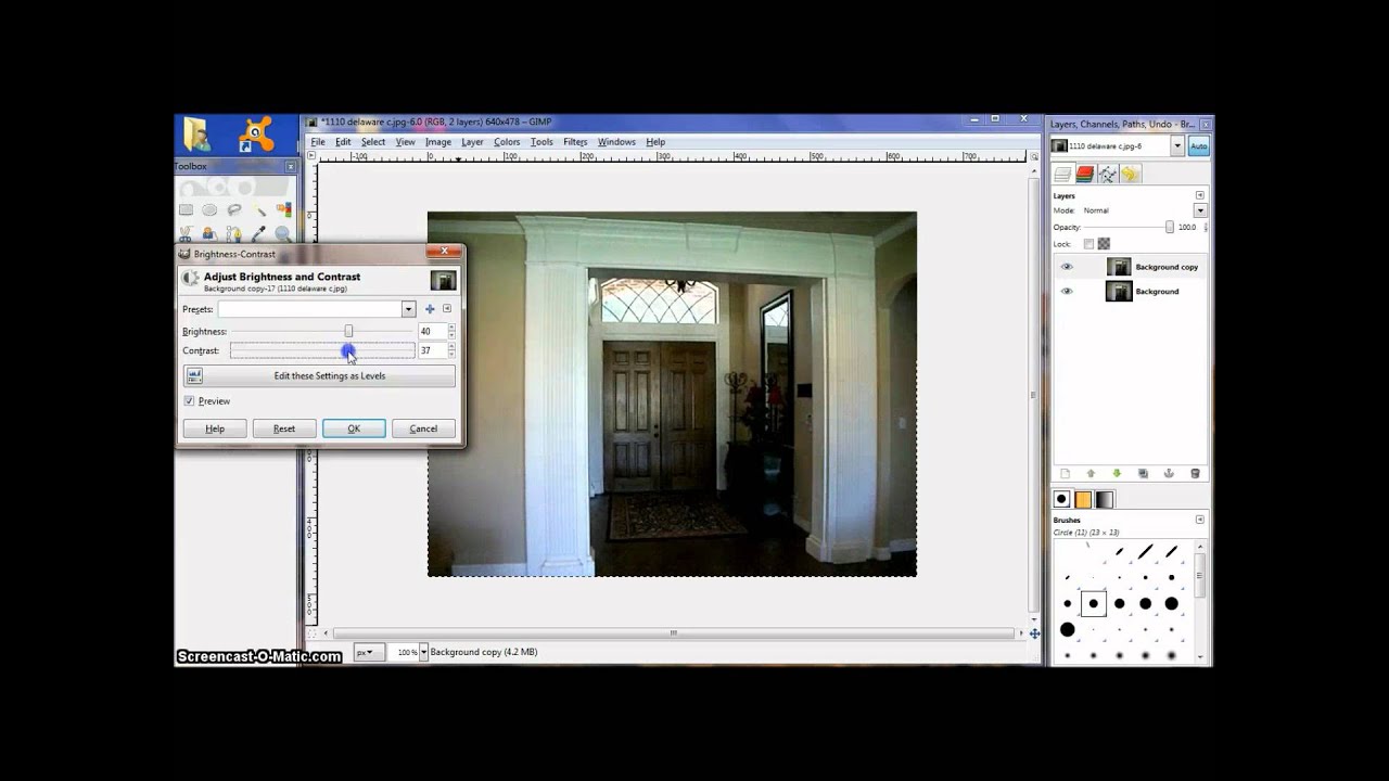 How to quickly optimize a house photo using GIMP - YouTube
