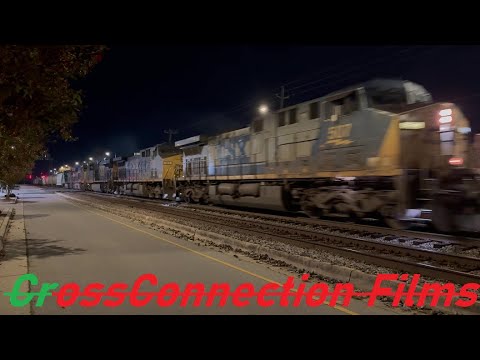CSXT 507 CW44AH & 4 Other GE's Leads M582-12 SB Through Fay NC Nice K5LA & A Decent Size Train ...
