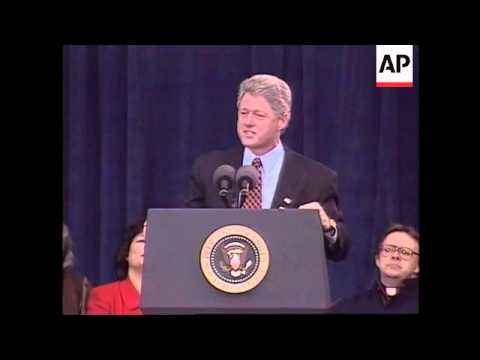 USA: DENVER: CLINTON DEFENDS RECORD ON NATIONAL DEFICIT - YouTube