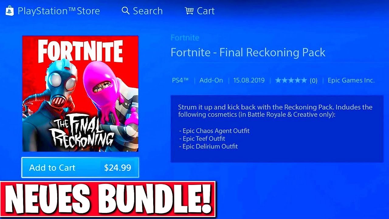 NEUES FINAL RECKONING BUNDLE in FORTNITE Gefunden!!😱 - YouTube