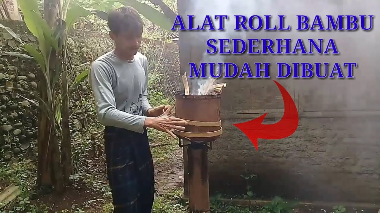 Alat Roll Bambu Sederhana - YouTube