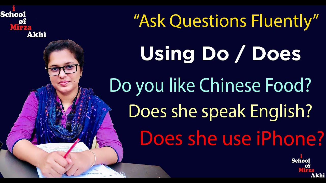 Ask Questions & Answers Fluently | Using Do / Does | Video Tutorial for ...