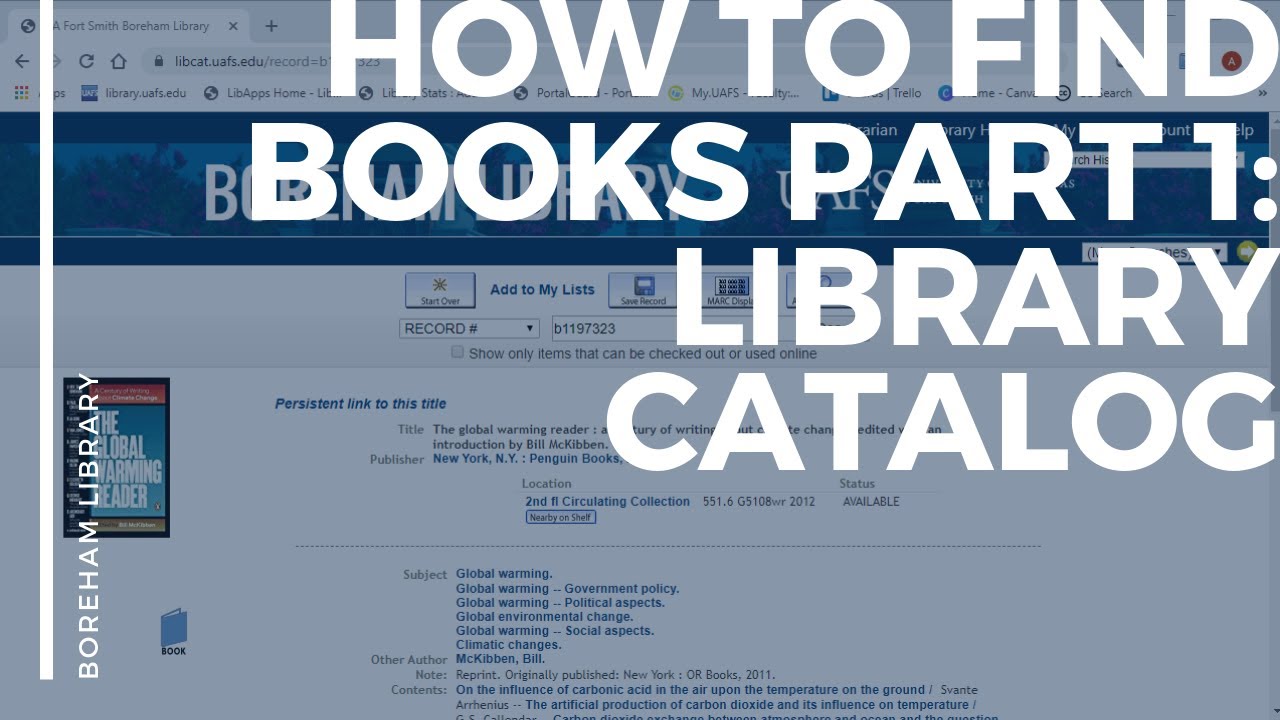 How to Find Books Part 1: Library Catalog - YouTube