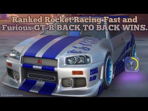 Ranked Fortnite Skyline GT-R Rocket Racing back to back WINS. - YouTube