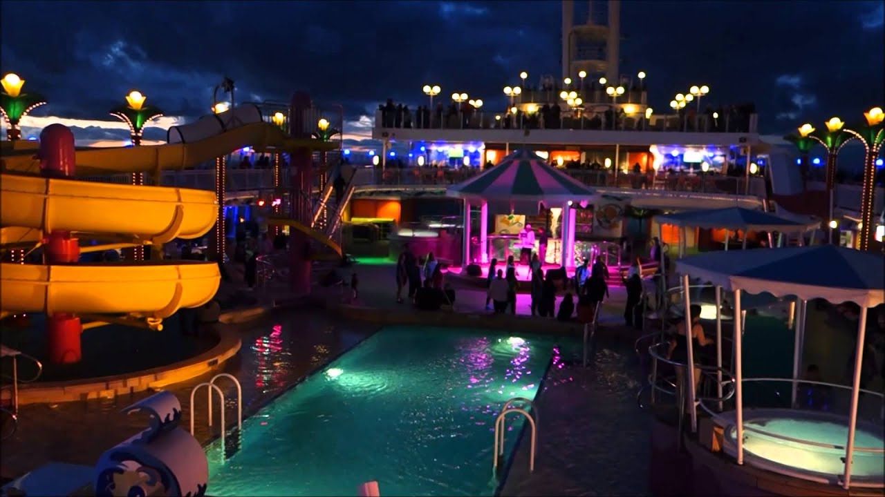 Norwegian Jade Sail Away Pool Party - YouTube