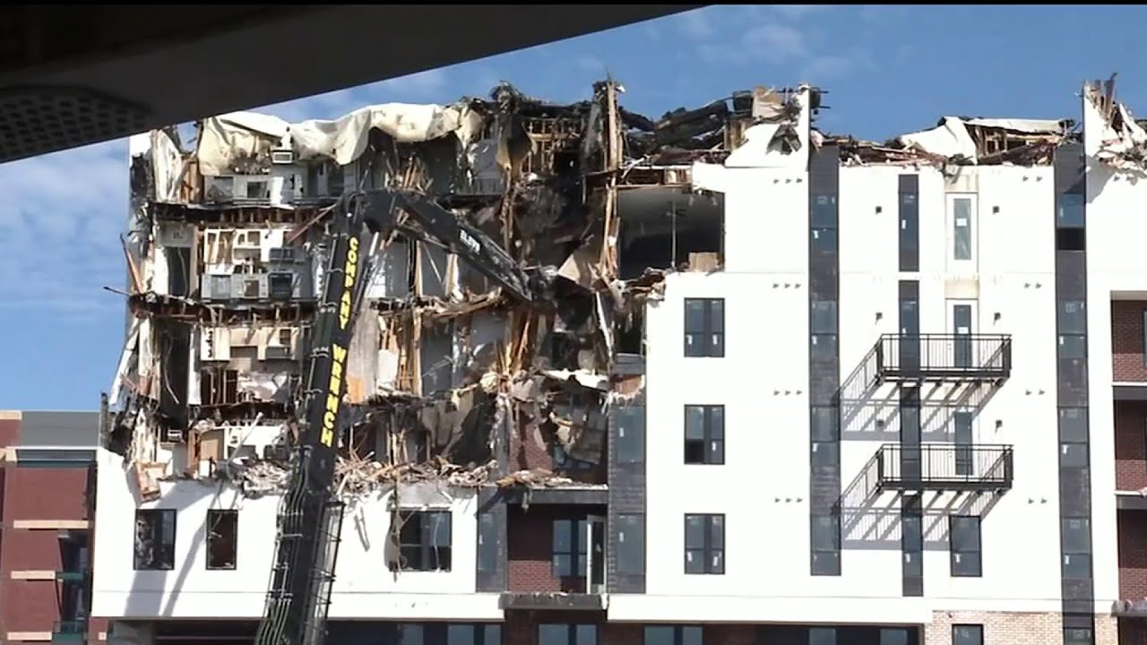 Demolition of fire-gutted RISE Doro building begins, could take weeks ...