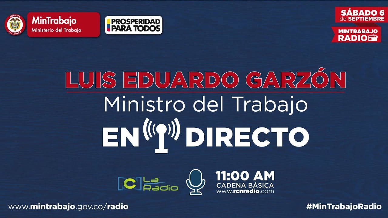 Luis Eduardo Garzón, Ministro del Trabajo - El Trabajo Como Debe Ser ...