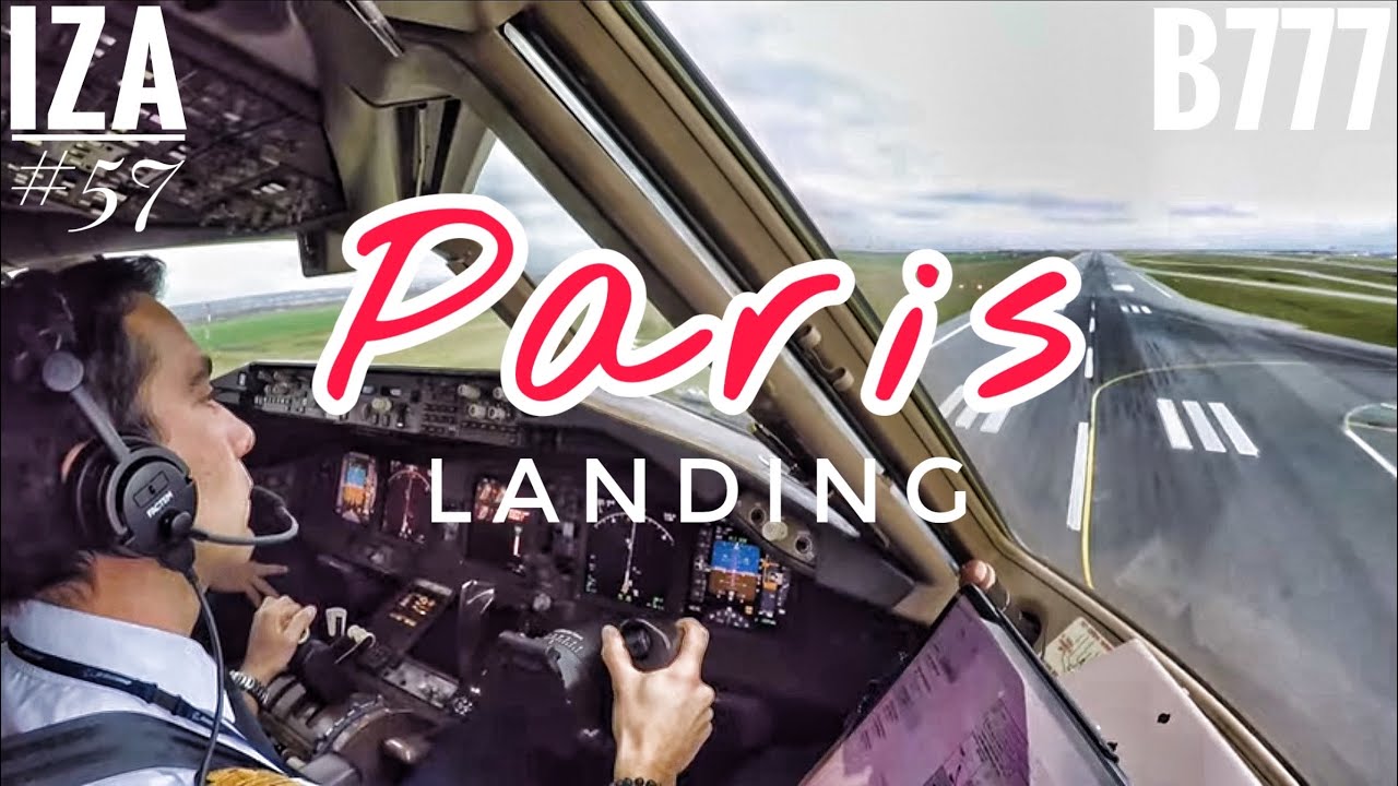 B777 CDG 🇲🇫 Paris | LANDING 26L | Cockpit View | ATC & Crew ...