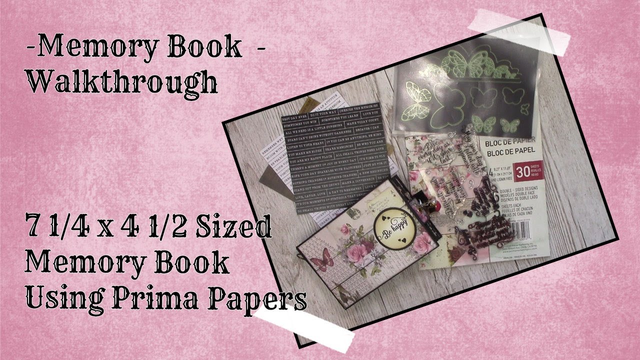 Prima Easy Memory Book Walk through - YouTube