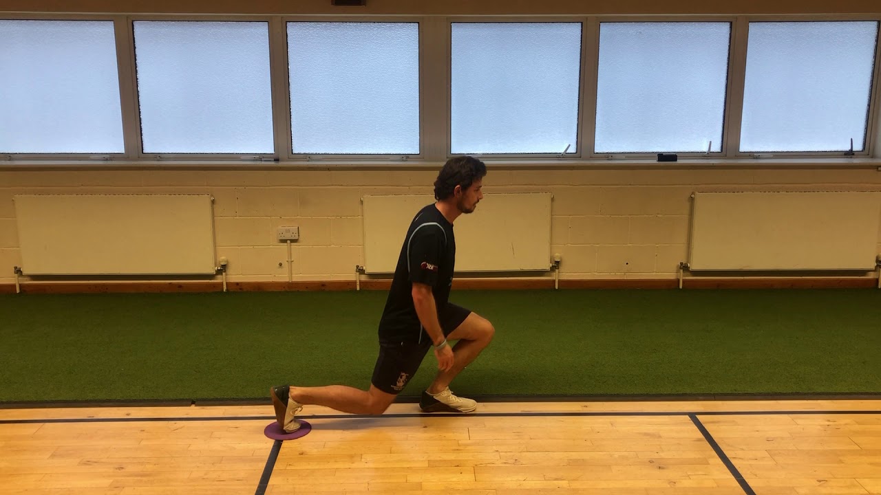 Reverse Lunge Slide - YouTube