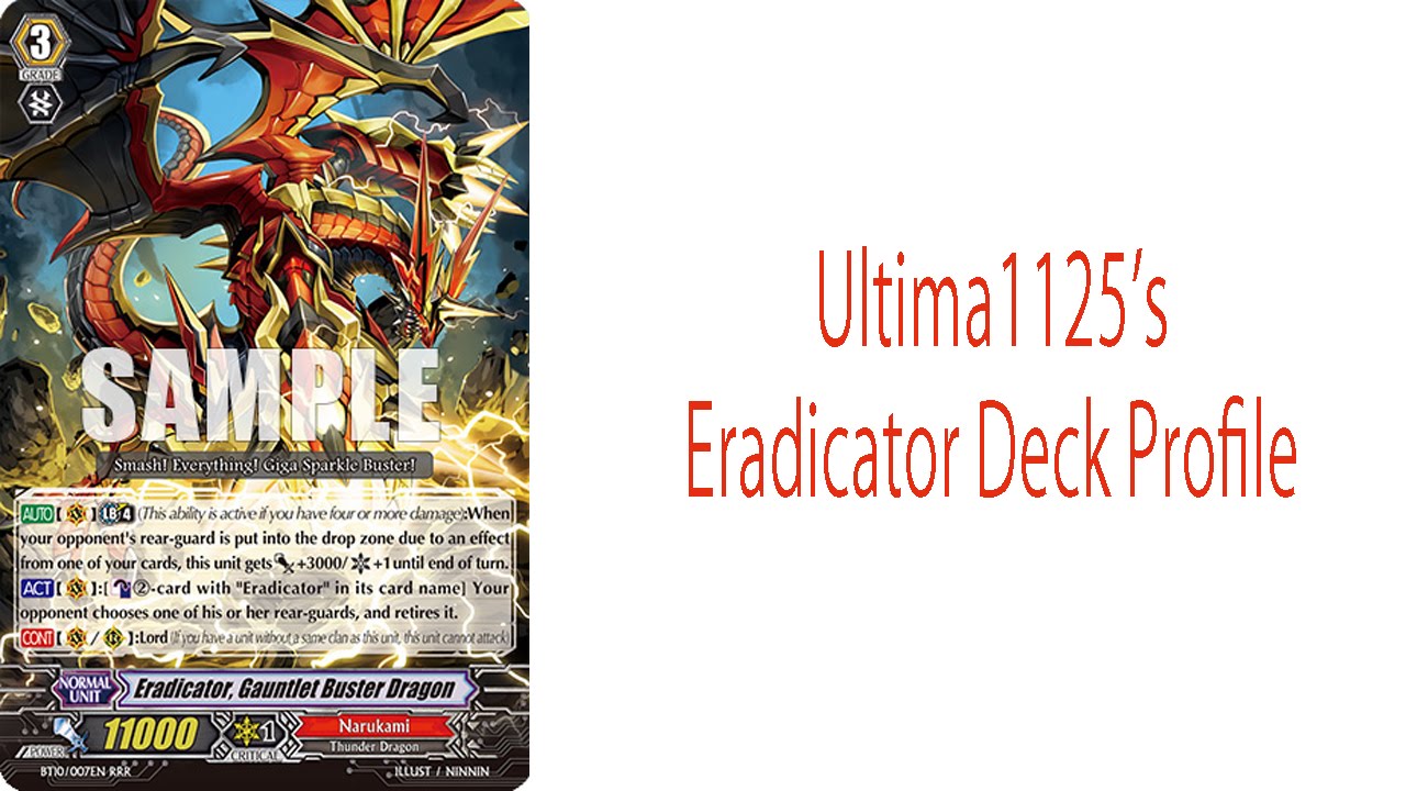 Cardfight!! Vanguard - Eradicator Deck Profile - YouTube