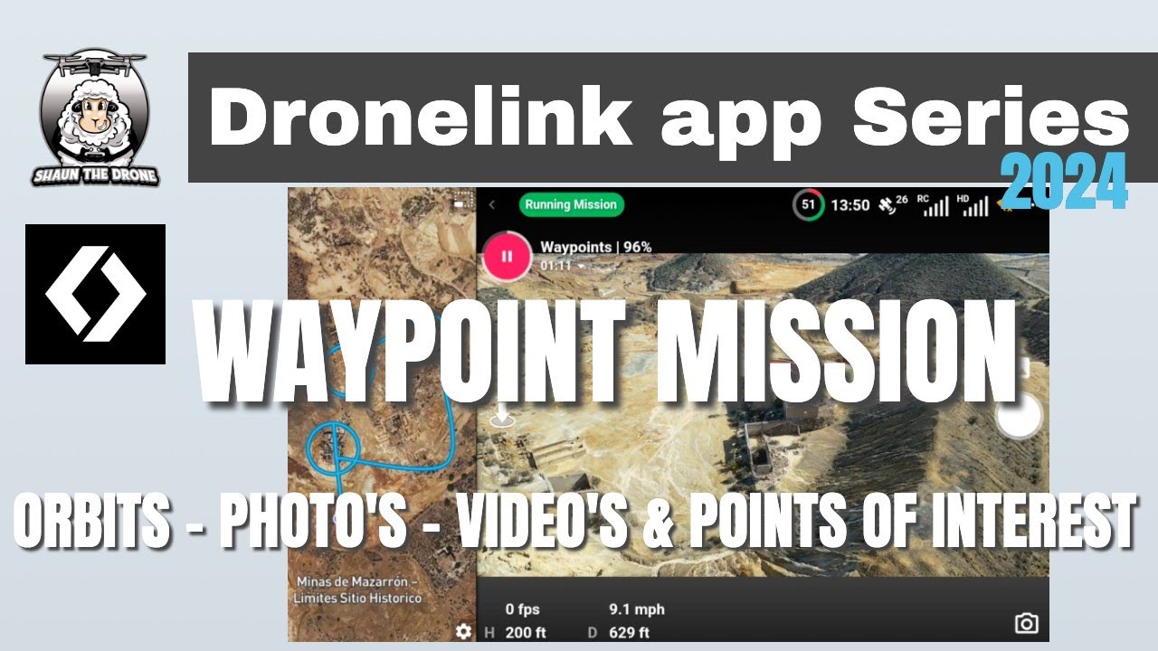 DJI Mini 3 Pro how to do Waypoint mission Dronelink DJI app tutorial # ...