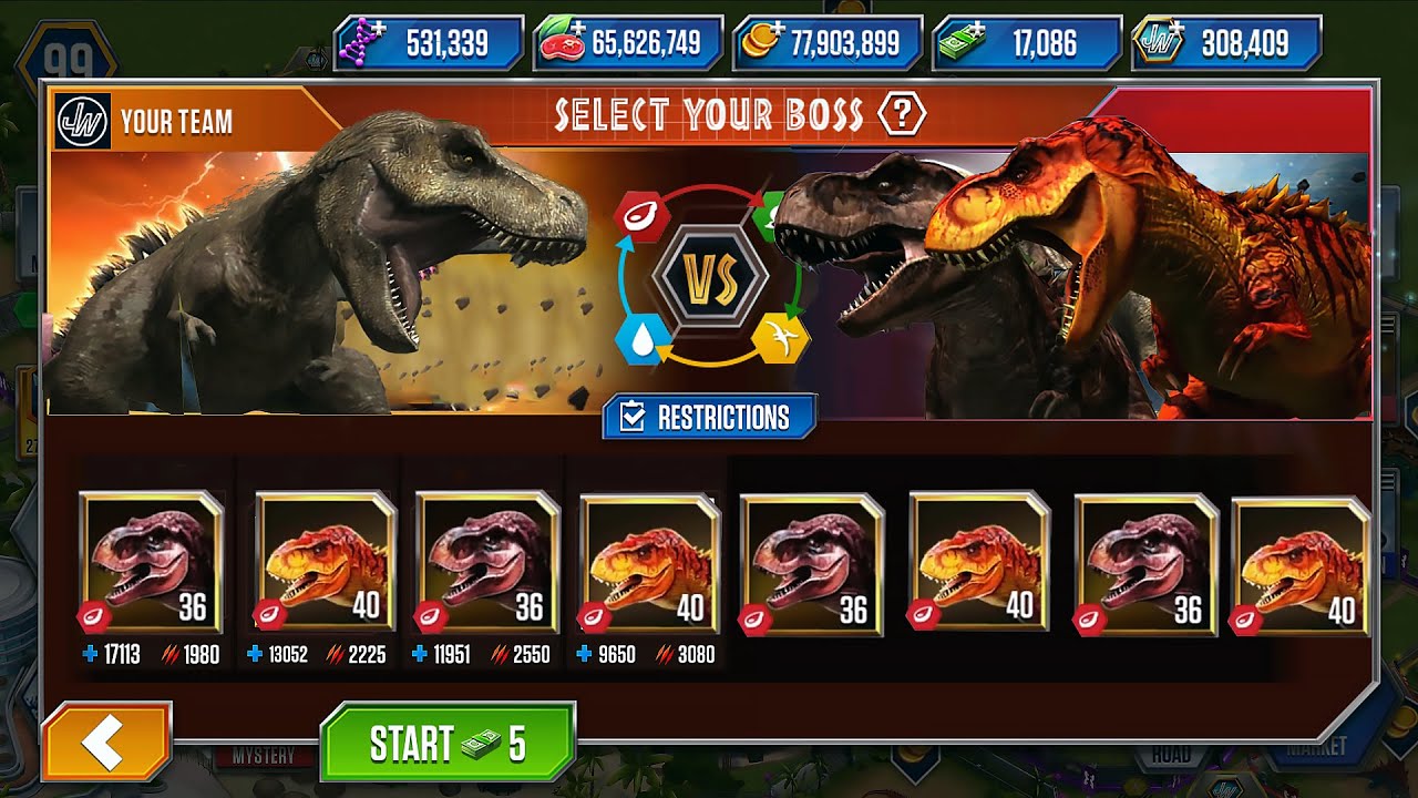 New Heroic Rexy vs T Rex & T Rex Gen 2 | Fight || Jurassic World The ...