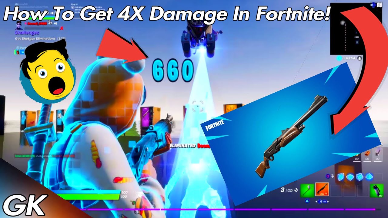 How To Get *4X* Damage In Fortnite Creative!Fortnite Chapter 2! - YouTube