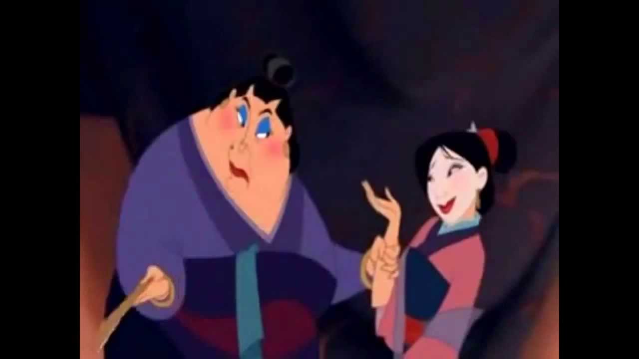 Funny scene from Mulan Speed up - YouTube