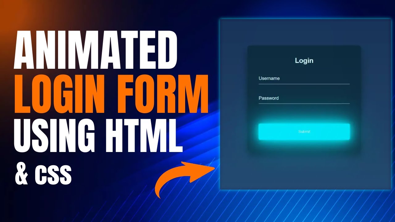 Create a Login Animated Form Using HTML and CSS - YouTube