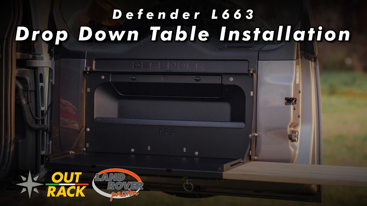 New Defender L663 Drop Down Table by Land Rover Passion - YouTube