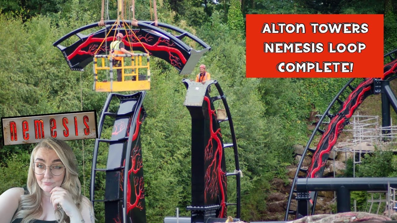 Nemesis Loop complete! Alton Towers Nemesis Update 20th July - YouTube