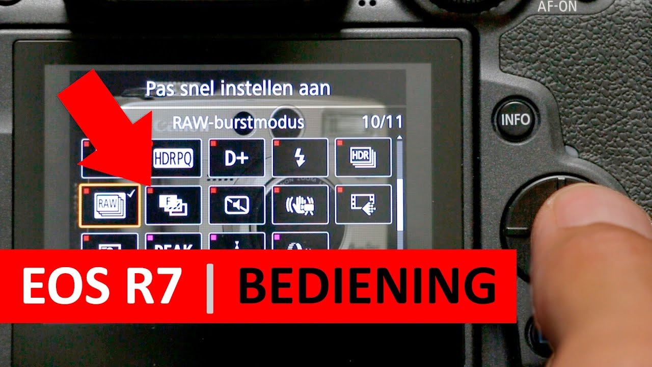 EOS R7 (EOS R10) | 9 unieke bedieningsopties (Dutch) - YouTube