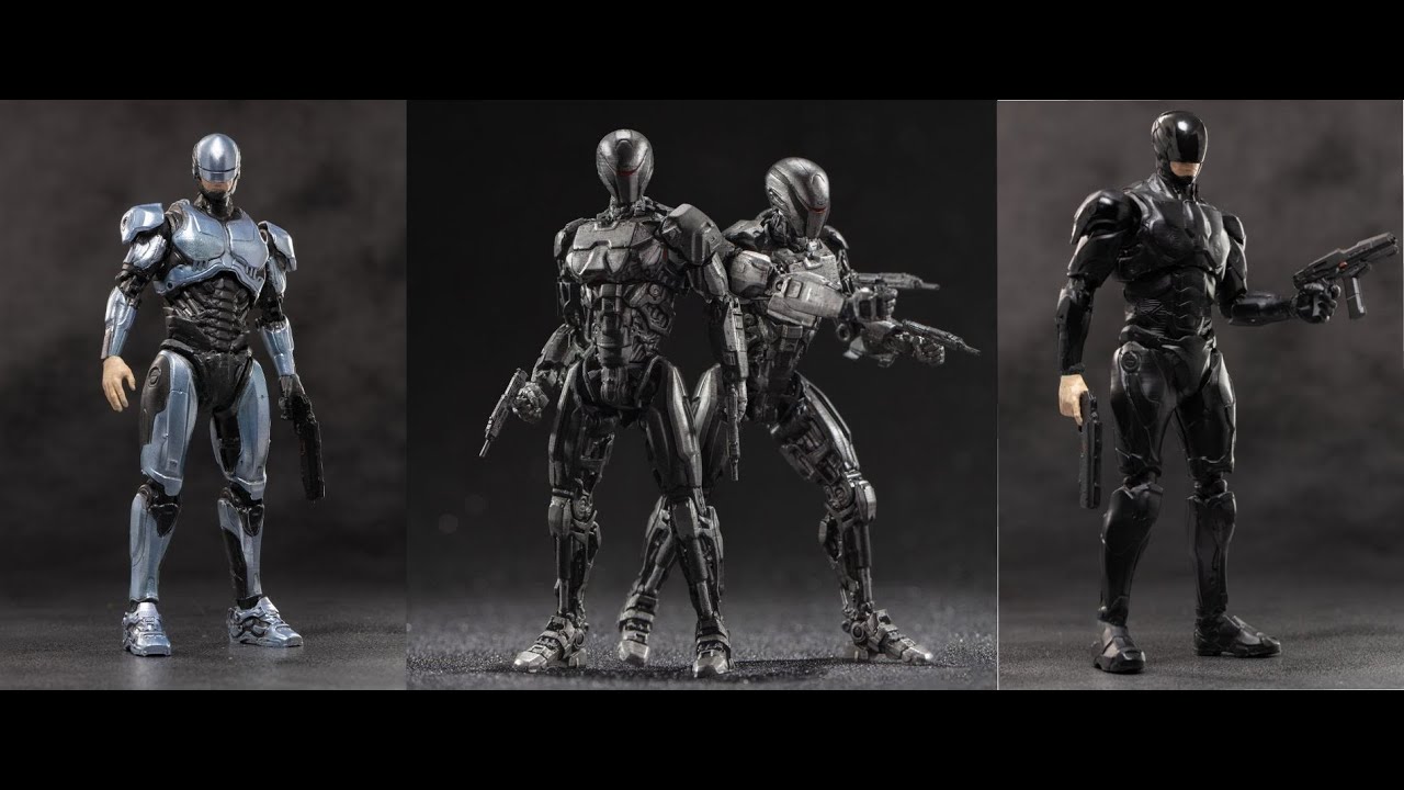 Hiya 1:18 Robocop 2014 figures - YouTube