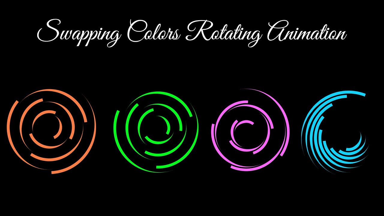 Swapping Colors Rotating Animation - YouTube
