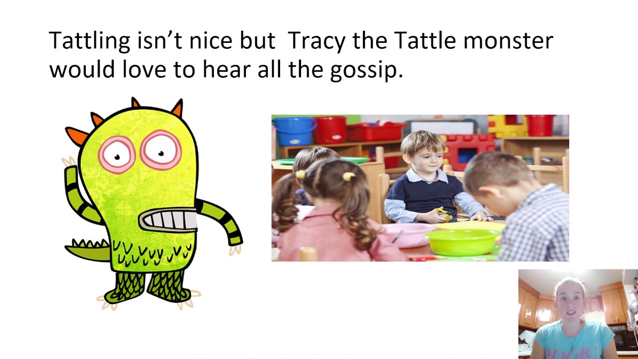 Tell Tracy the Tattle Monster with recordings - YouTube