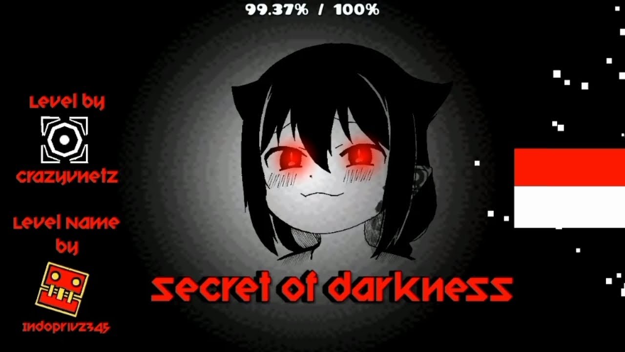 geometry dash level "secret of darkness" by me, hard demon coming soon ...
