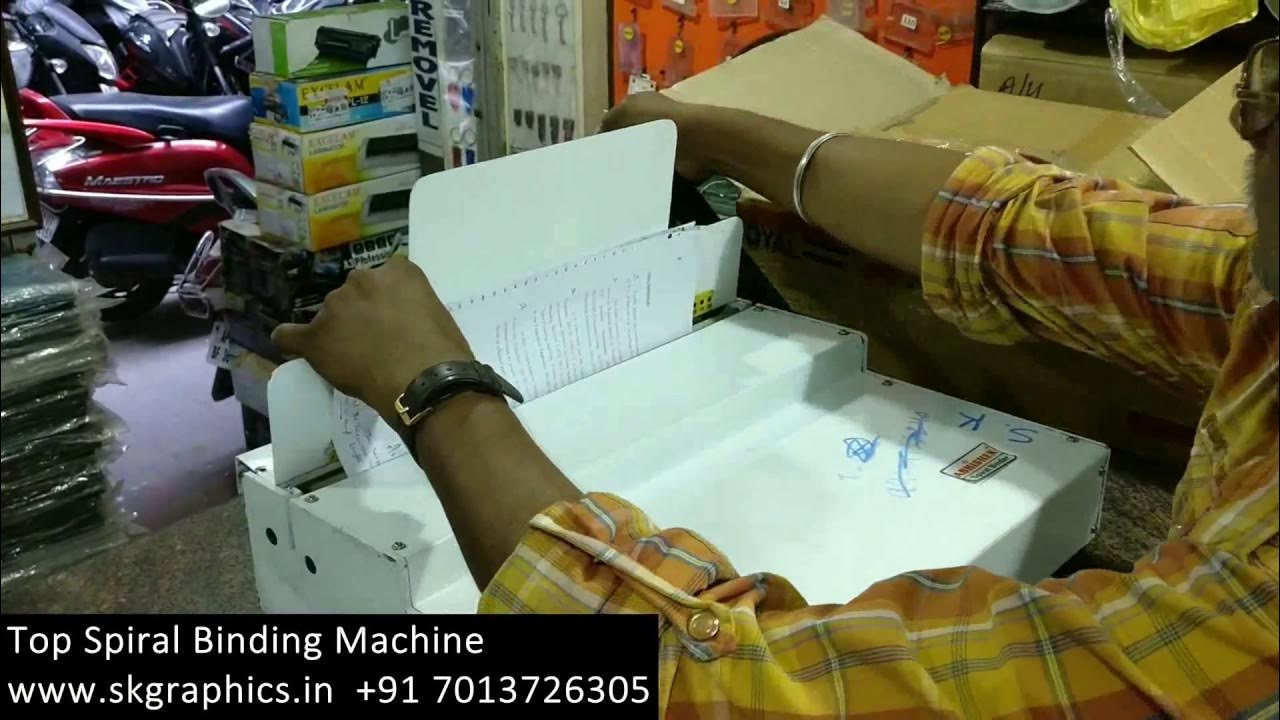 🌀 Top Vertical Spiral Binding Machine - How To Do Spiral Binding | AbhishekID.com - YouTube