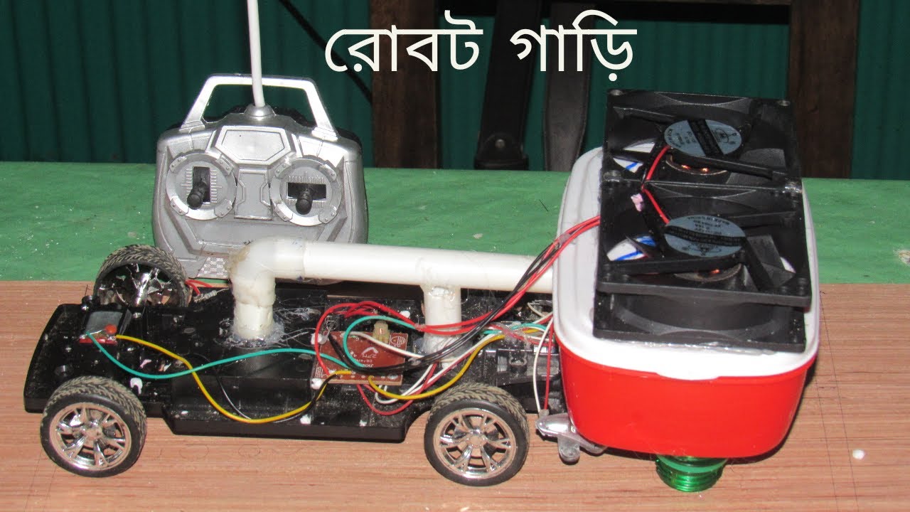 How to make Robotic System cleaner Car at home - YouTube