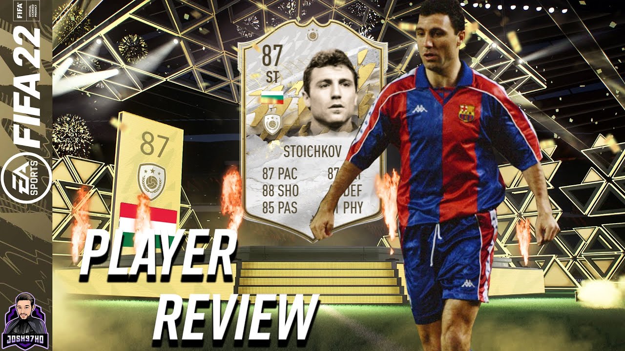 WORTH THE COINS? 87 BASE ICON STOICHKOV PLAYER REVIEW! FIFA 22 ULTIMATE ...