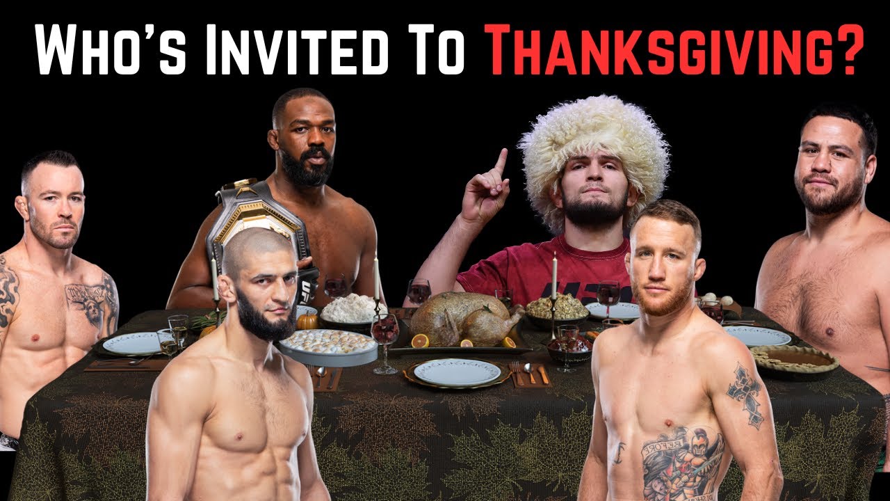 Which UFC Fighters Are Invited To My Thanksgiving? - YouTube