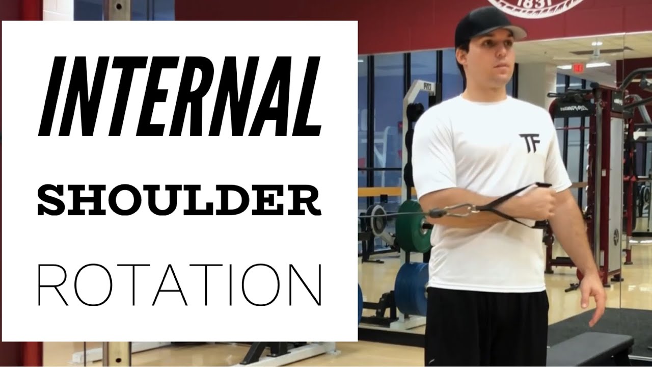 Internal Shoulder Rotation on Cable Machine [Shoulder Pain Exercise ...