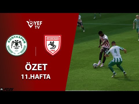 Konyaspor - Samsunspor | Trendyol Süper Lig 11.Hafta Maç Özeti! | Fc26 simülasyon | #futbol