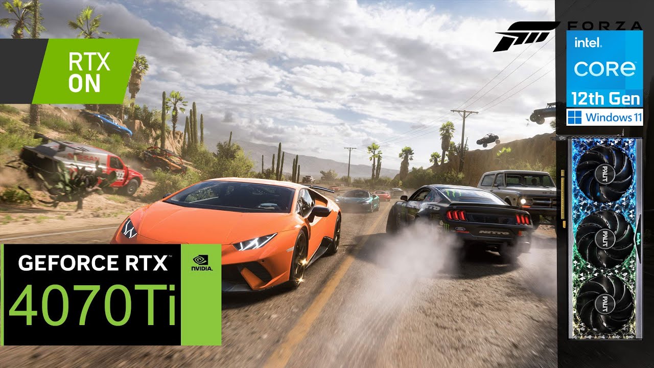 Forza Horizon 5 | RTX 4070 Ti | 1440p, Extreme, RTXON, DLSS ON / OFF ...