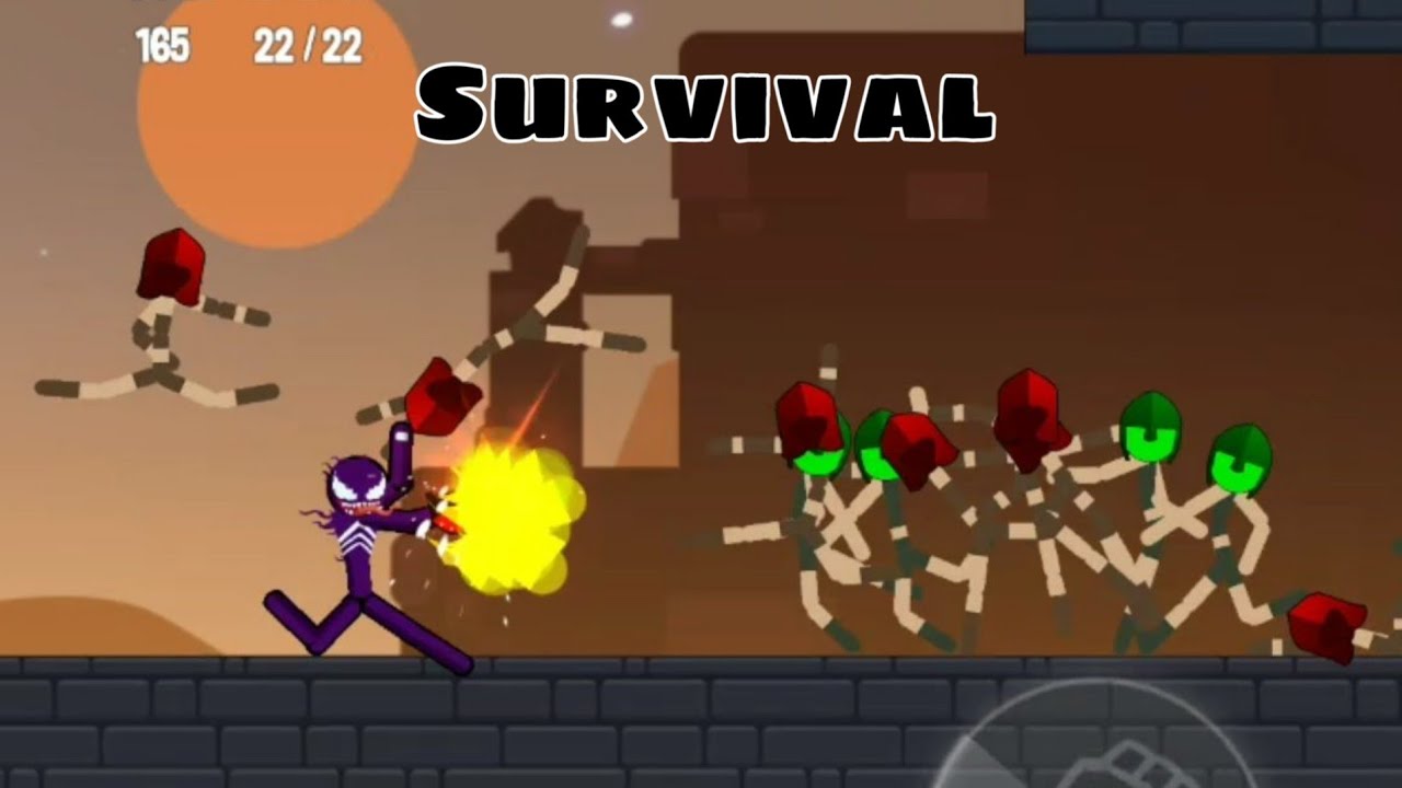 Spider Stickman Fighting New Gameplay Update | Survival with Rounds ...