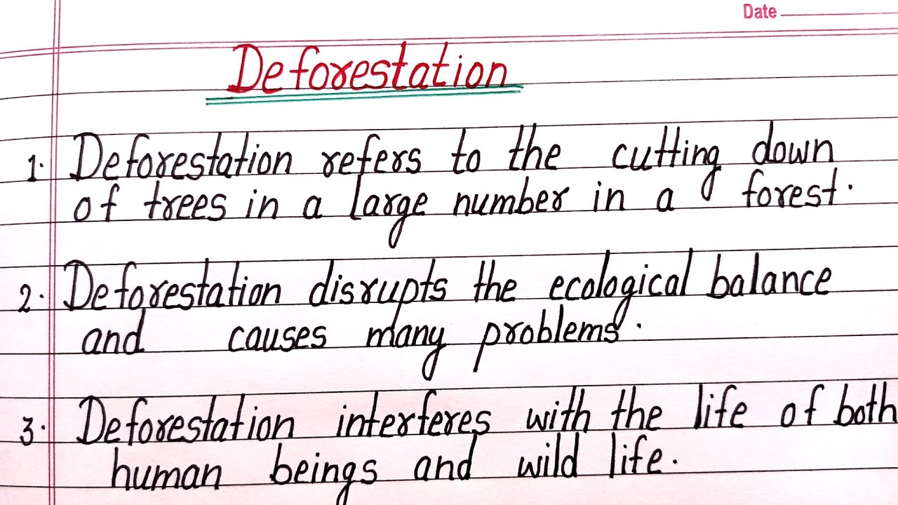 essay on deforestation in english/10 lines on deforestation in english ...