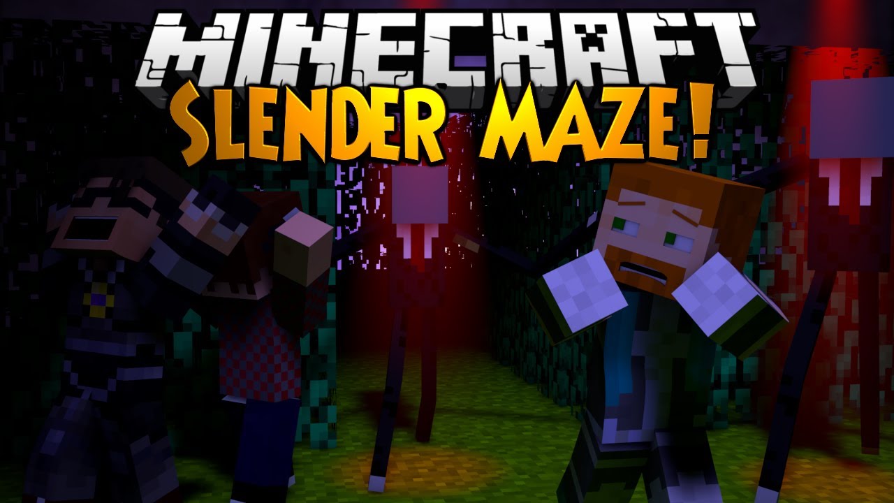 Minecraft Modded: SLENDER MAZE! - YouTube