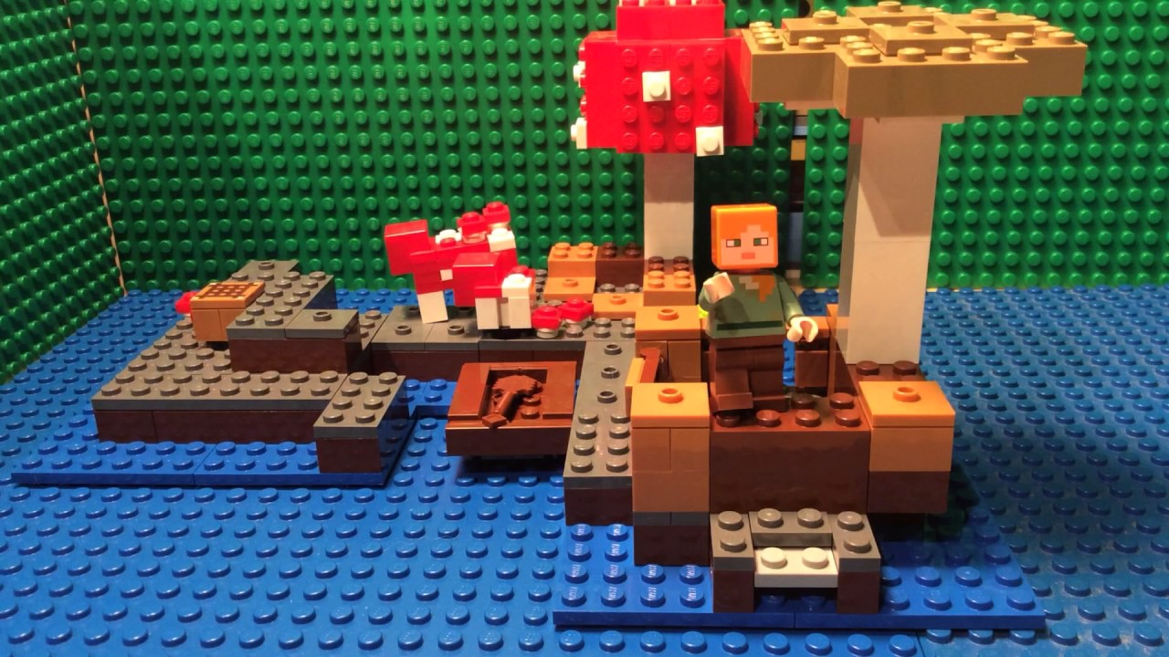 Lego Minecraft Mushroom Island Stop Motion - YouTube