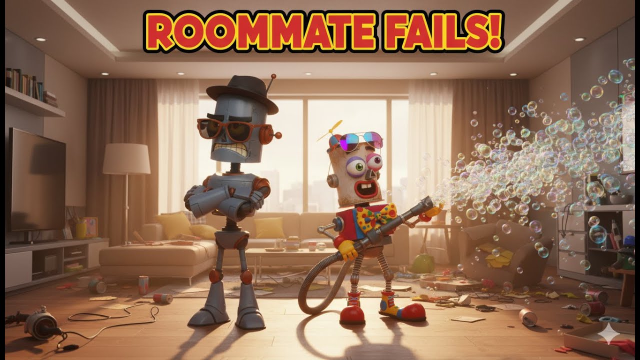 Robots Become Roommates! 🤖🏠 Funniest Robot Roommate Fails | Loopy ...