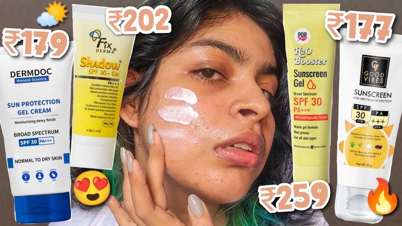 UNDER ₹300🔥AFFORDABLE SUNSCREENS FOR SUMMER🌤️| Best Affordable ...