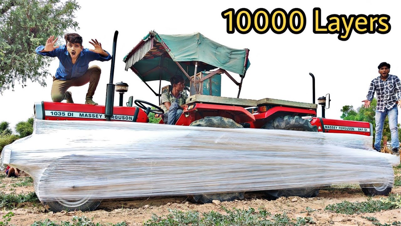 दस हजार प्लास्टिक लेयर के सामने 2 ट्रैक्टर - 10000 Plastic Layer vs Our ...