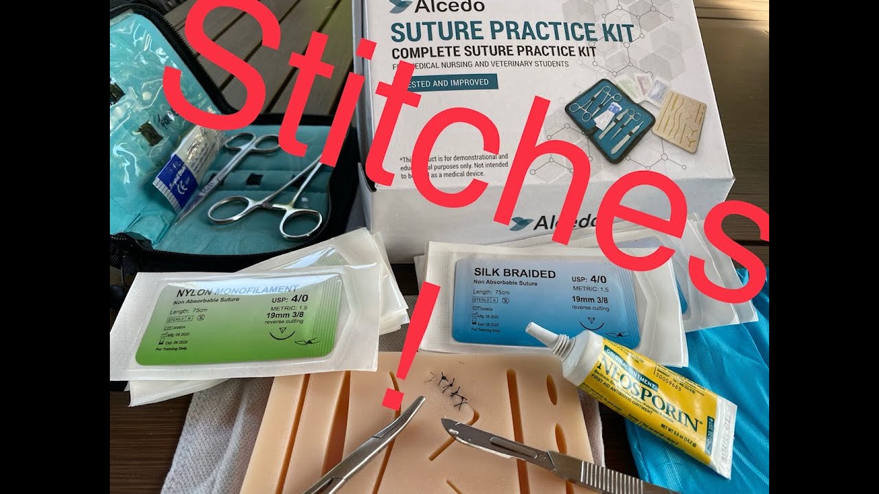 STITCHES! Practice Suturing & Review of the Alcedo Suture Practice Kit ...