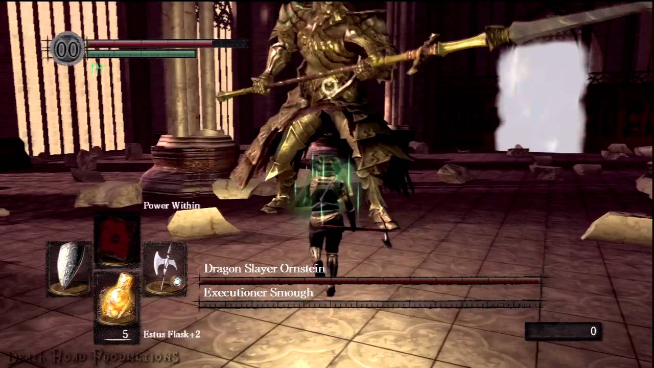 Dark Souls - Dragon Slayer Ornstein & Executioner Smough Boss Fight ...