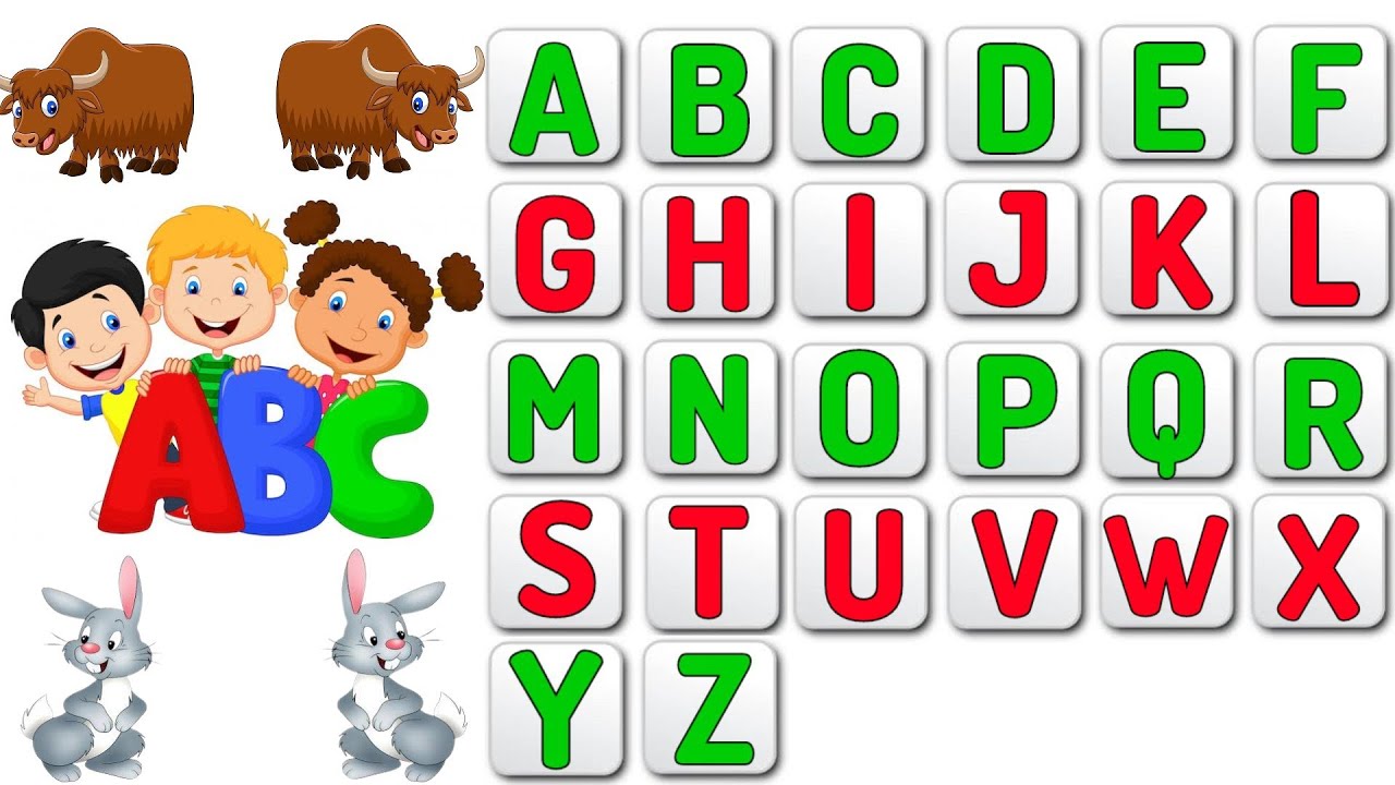 A for apple, B for ball| learning abcd alphabets|kids zone| abc for ...