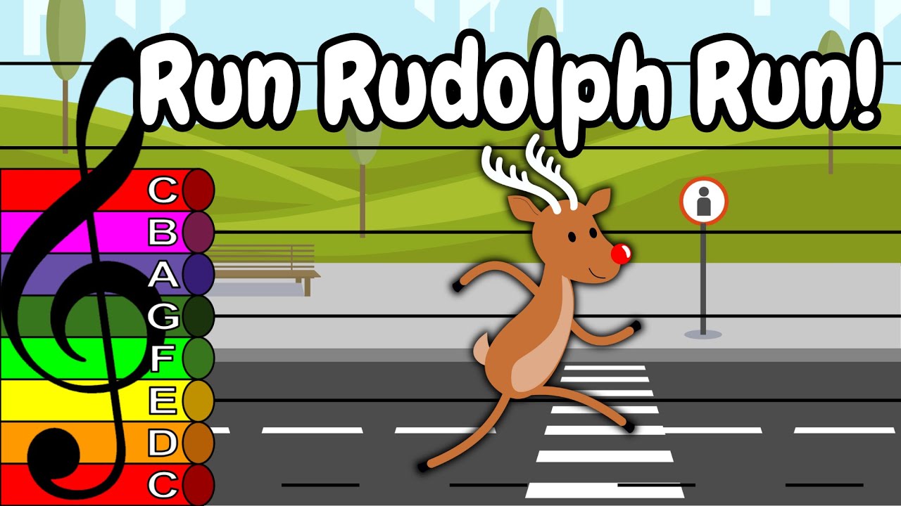 Run Rudolph Run [Run Run Rudolph] - Treble Clef Boomwhacker Play Along ...