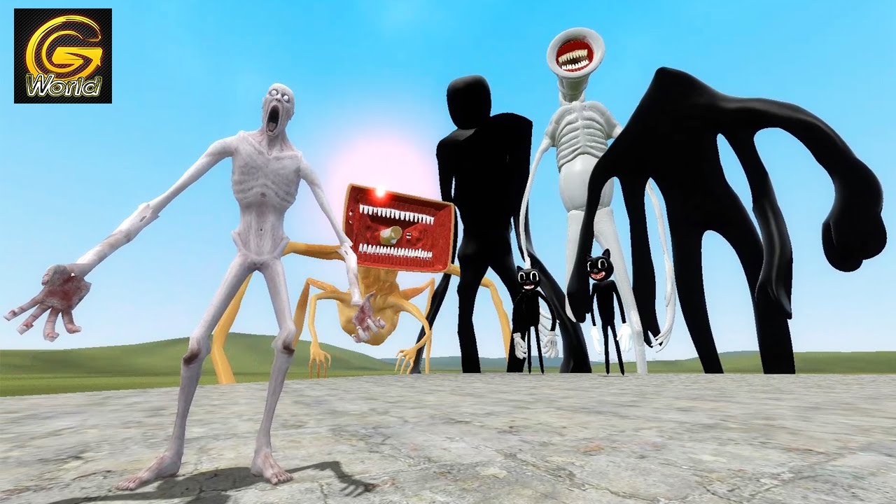SCP-096 VS TREVOR HENDERSON CREATURES!! Garry's Mod Sandbox - YouTube