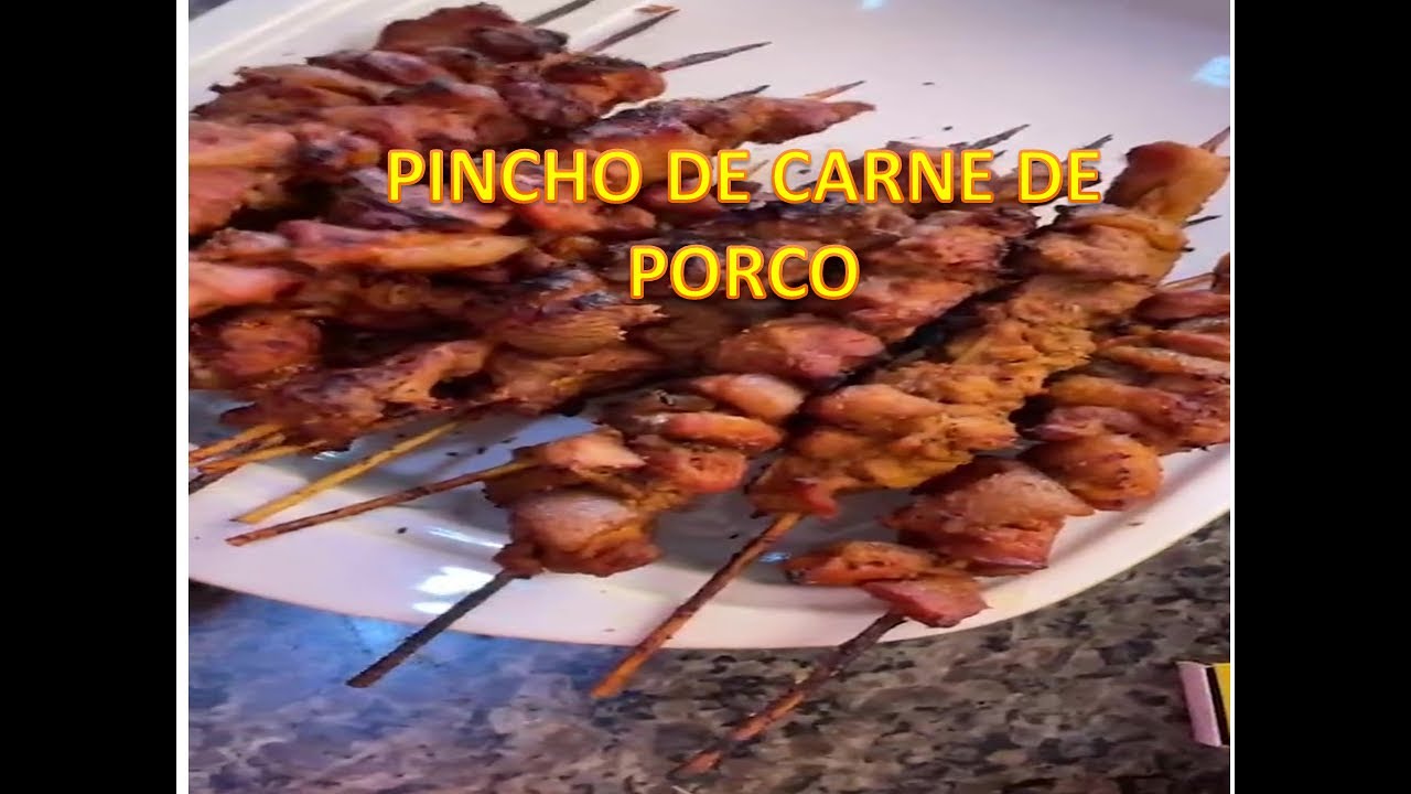 PINCHO DE CARNE DE PORCO MODA TIA LINA - YouTube