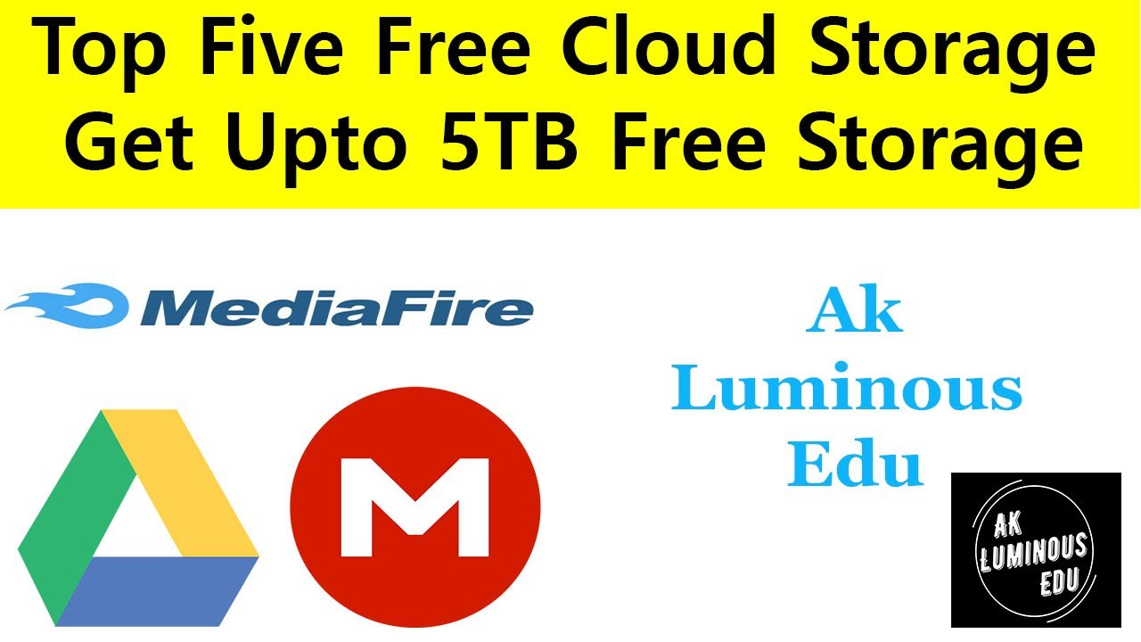 Top Five Free Cloud Storage | Get Free 5TB Cloud Storage Online - YouTube