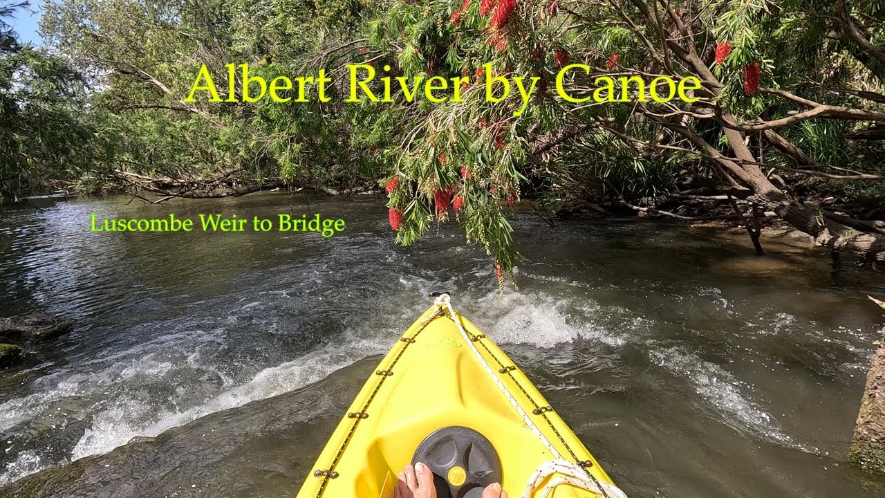 Canoeing Albert River at Luscombe - YouTube