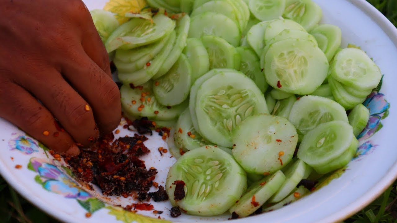 Village Style Cucumber Vorta Recipe || Village Food || Deshi Food ...